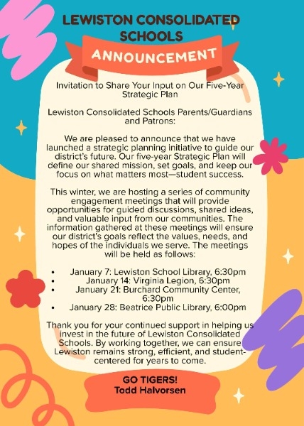 Lewiston School - Strategic Plan Input Opportunity